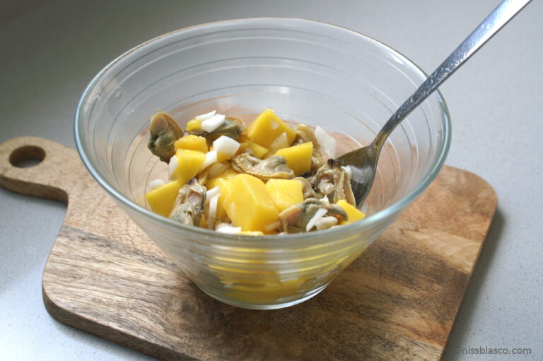 Cocktail de mango y almejas - MISS BLASCO