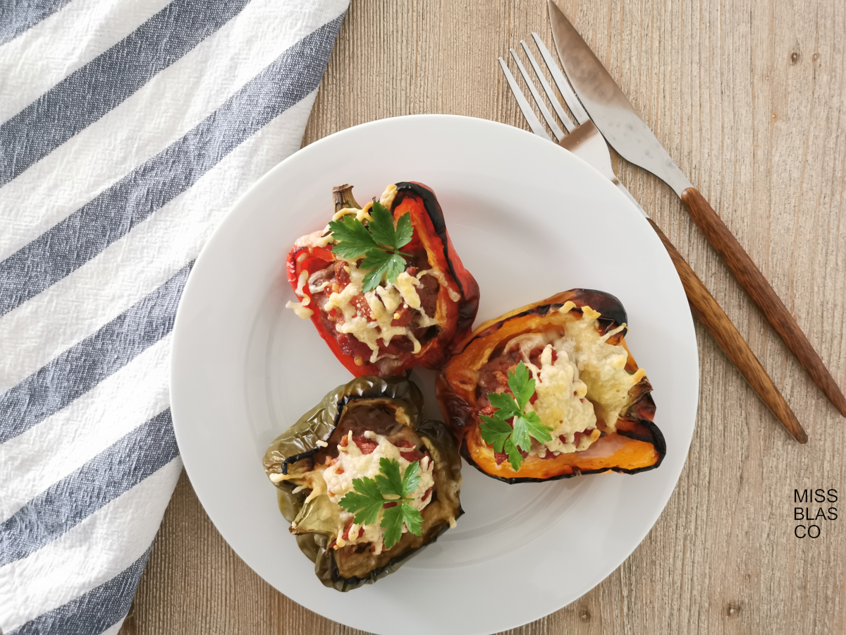 PIMIENTOS RELLENOS EN 4 PASOS - RECETA - MISS BLASCO