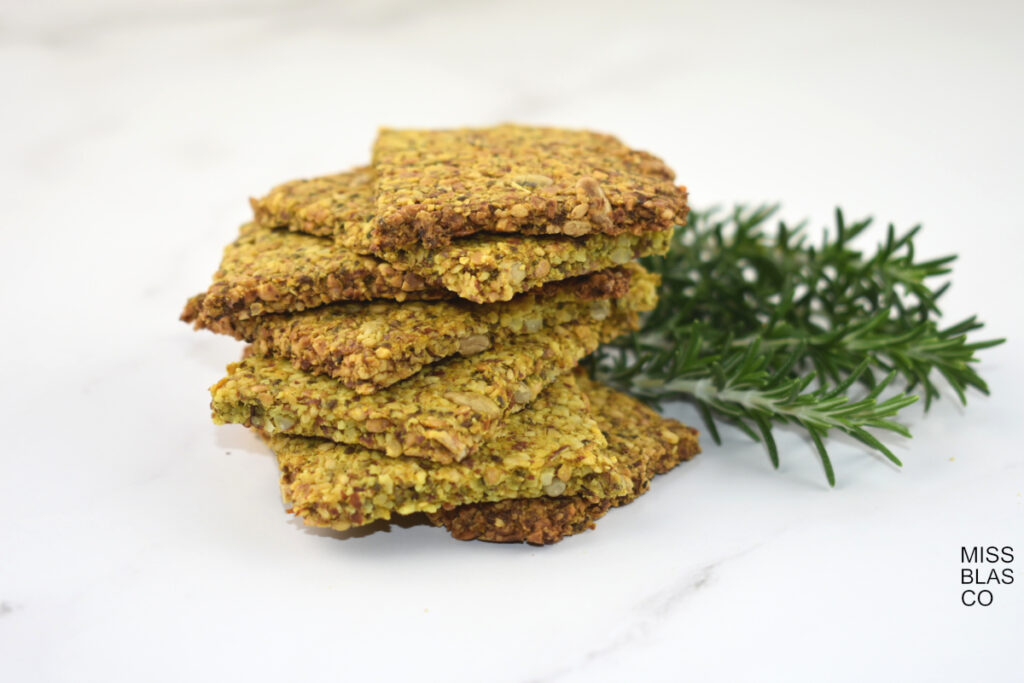 CRACKERS DE SEMILLAS CON PSYLLIUM - RECETA - MISS BLASCO