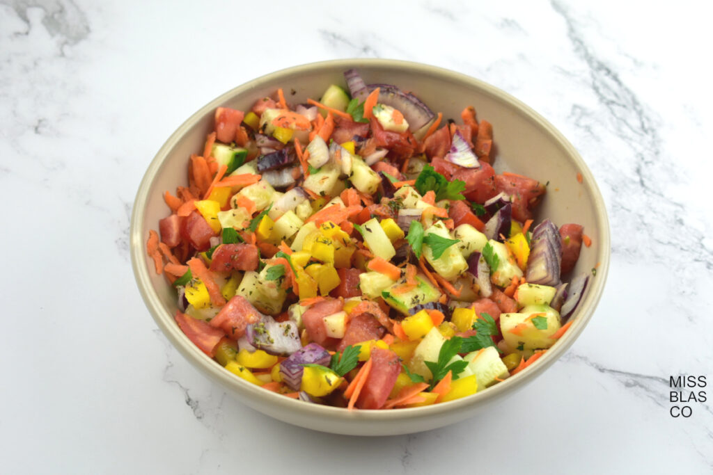 ENSALADA DE COLORES - RECETA - MISS BLASCO