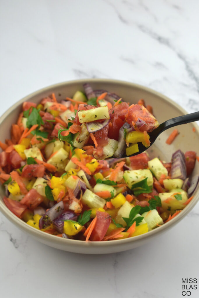ENSALADA DE COLORES - RECETA - MISS BLASCO